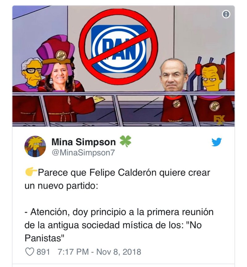 Estos son los mejores memes y burlas a Felipe CaldeRon y su nuevo partido