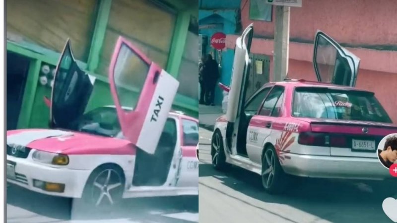 Usuarios captan en CDMX un taxi tuneado y redes lo bautizan como el ...