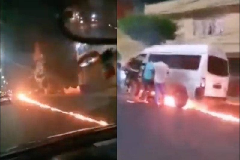 Chofer de Combi se viste de héroe y arrastra a ladrón en moto para ...